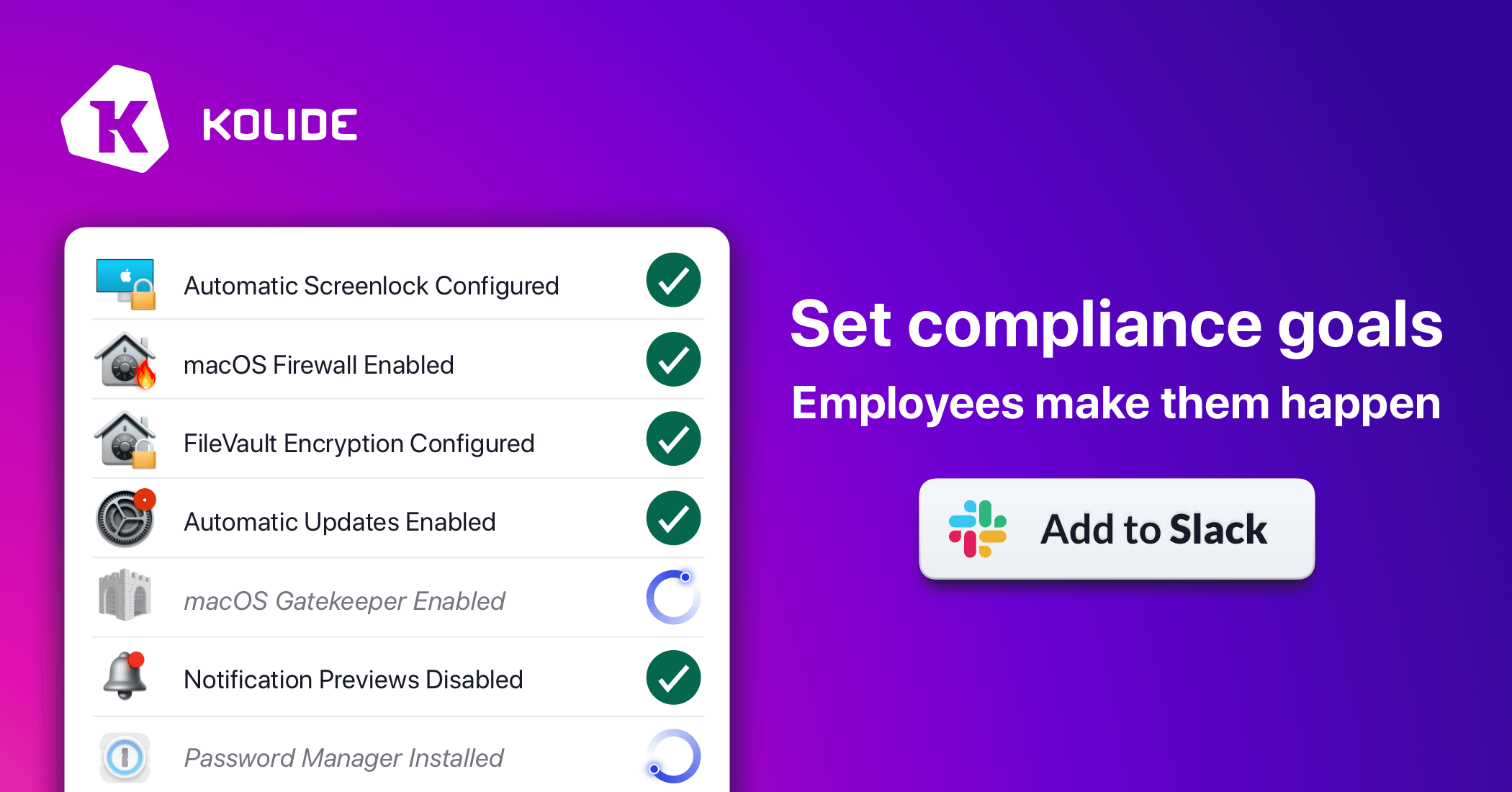 Get Compliant with Kolide