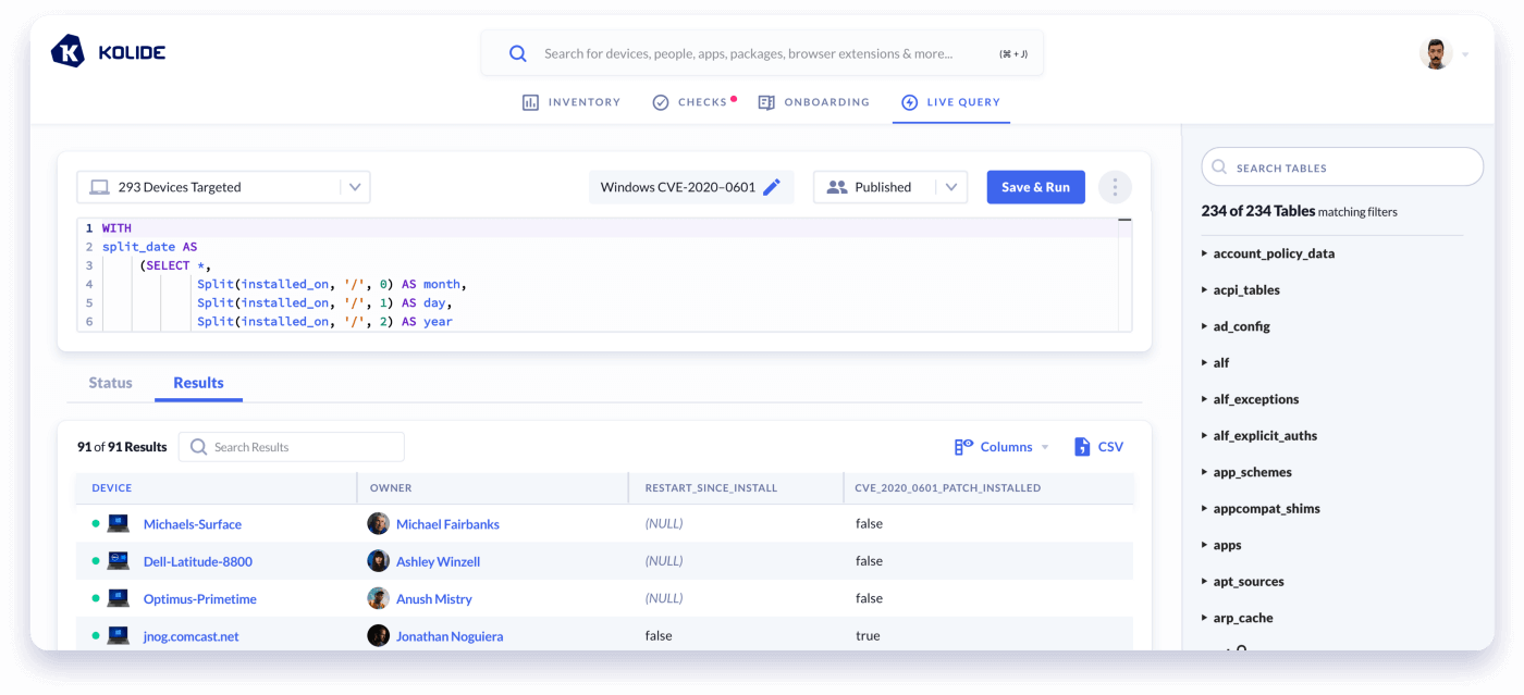 How to Find and Fix CVE-2020–0601 Using Osquery and Kolide