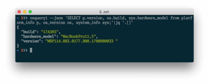 How to Check the EFI Version of a Mac With Osquery