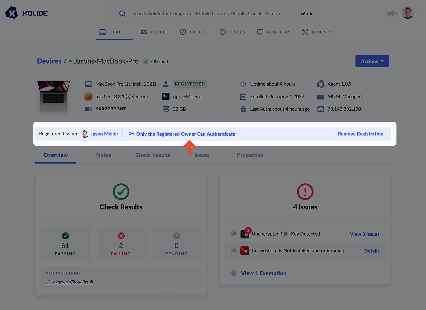 Device Registration | Kolide by 1Password