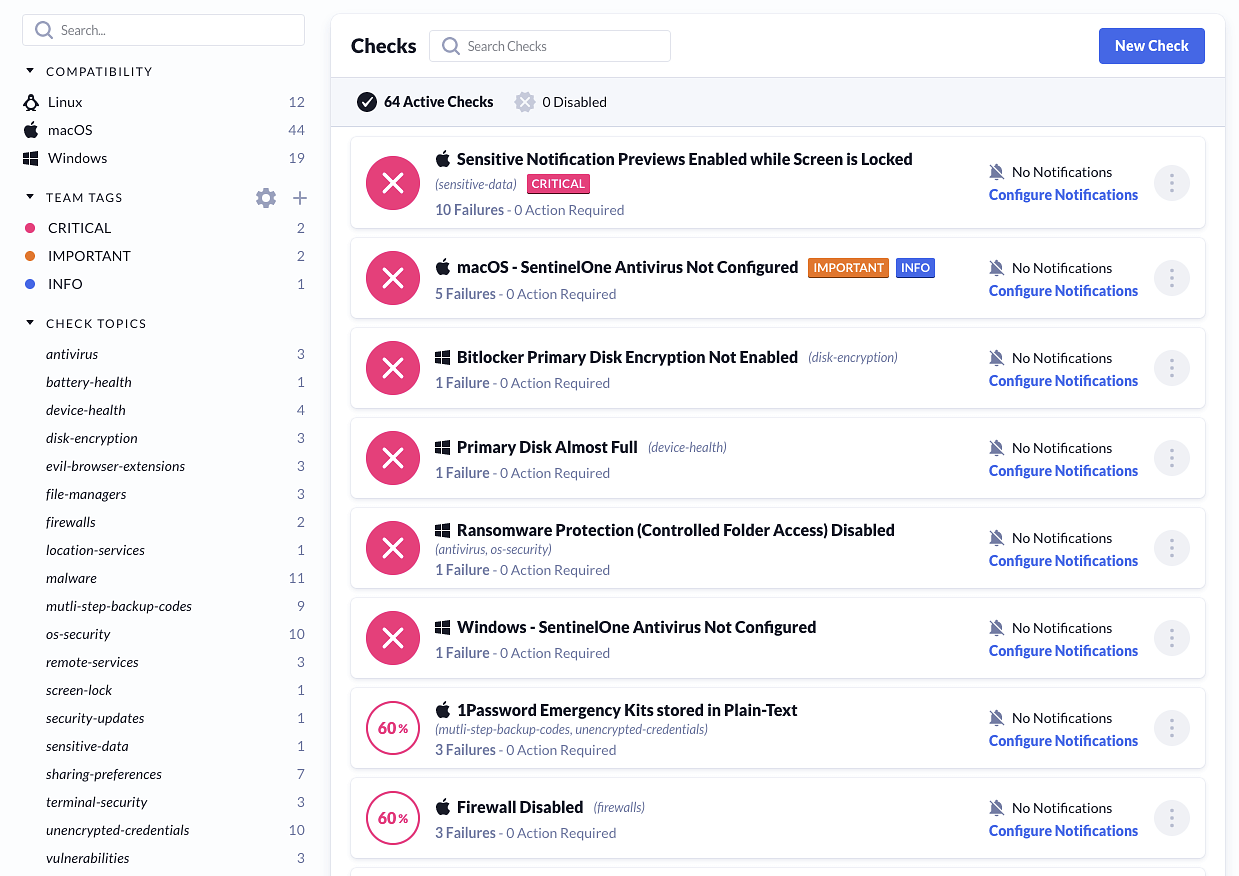 New: Custom Check Tags
