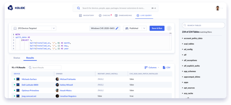 How to Find and Fix CVE-2020–0601 Using Osquery and Kolide